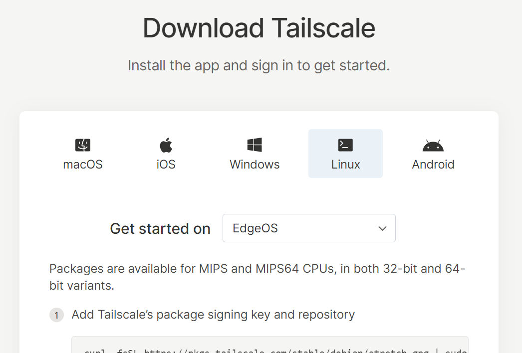 Support MIPS64 Binary directly in static Binary packages of Tailscale. · Issue #1085 · tailscale ...