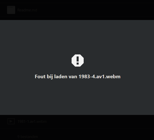 Av1 Playback Error After Update Regression · Issue 1265 · Nextcloud