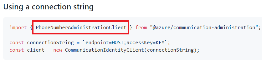 Azure Communication Administration Readme Issue · Issue #12916 · Azure/azure-sdk-for-js · GitHub