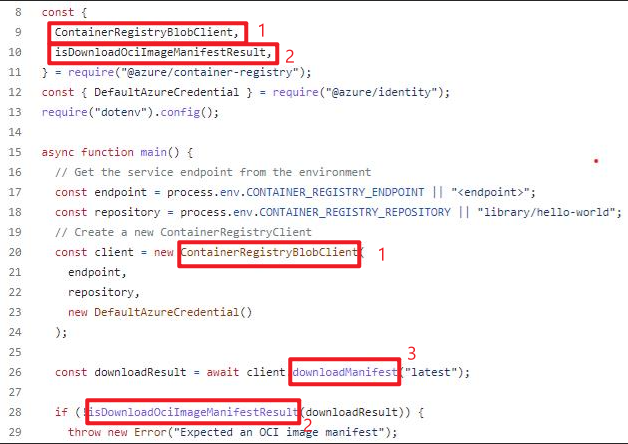 Azure Container Registry Sample Issues · Issue #25705 · Azure/azure-sdk ...
