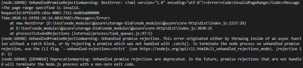 Azurite Doesnt Check If The Page Range Specified Is Valid When Perform Operations On Pageblob