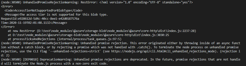 Azurite Doesnt Support Set Access Tier Operation On Page Blob · Issue 642 · Azureazurite · Github