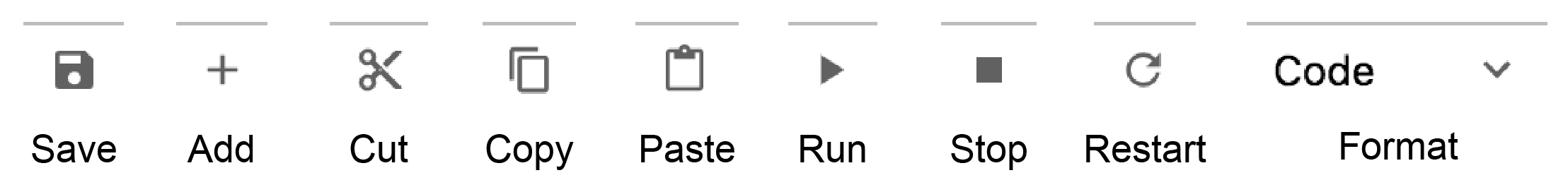 Display text below each button in the toolbar · Issue #6038 ...
