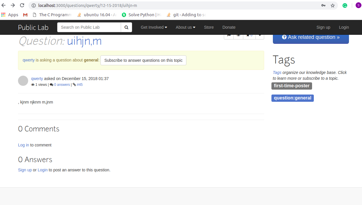 Link comments under question to login modal · Issue #4303 · publiclab/plots2 · GitHub