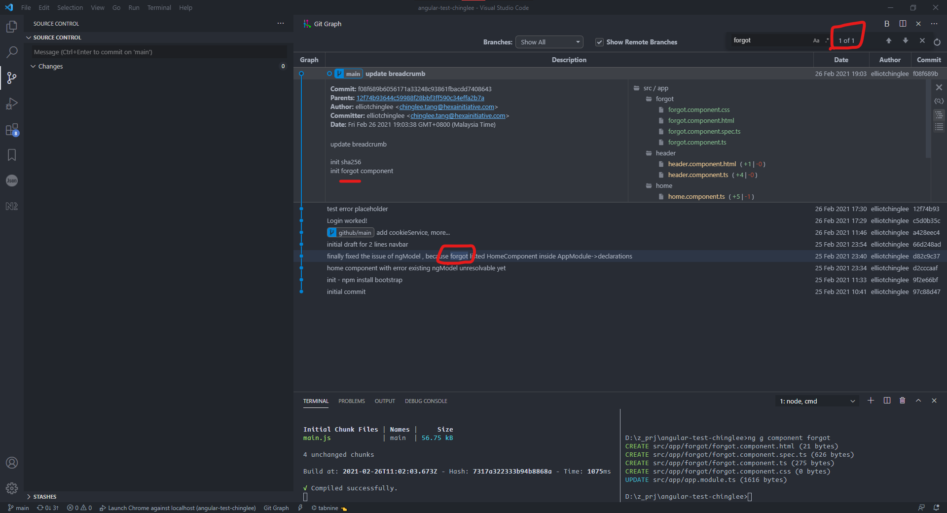 git graph cannot search commit msg after double LF line feed/next-line ... git graph cannot search commit msg after double LF line feed/next-line ...