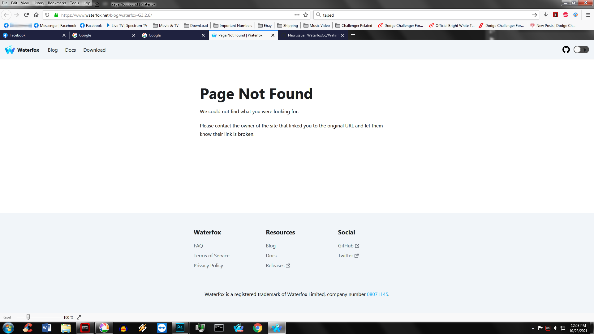 Multiple issues · Issue #2356 · BrowserWorks/Waterfox · GitHub