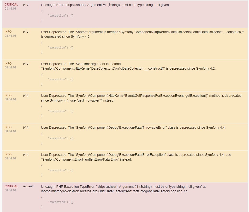 Prestashop 8 (Backoffice error 500 accessing Category in Monitoring tab) · Issue #30144 ...