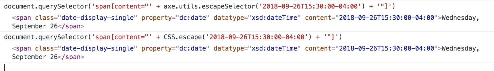 Axe Core Can Return An Invalid `selector` In Some Scenarios · Issue 1165 · Dequelabsaxe Core