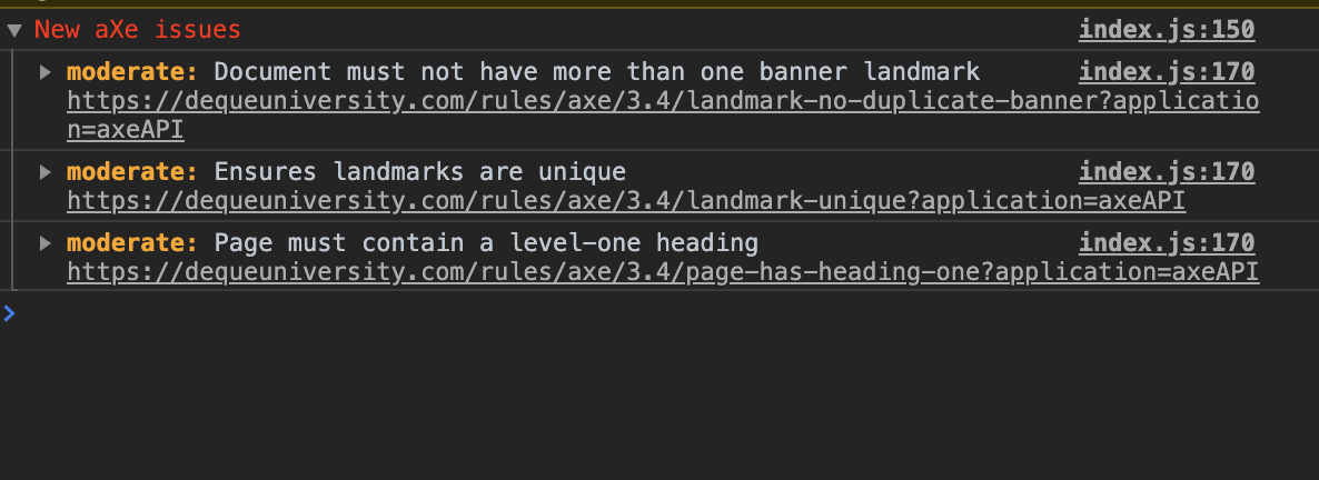 False positives in dev · Issue #124 · dequelabs/react-axe · GitHub