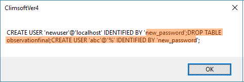 SQL Injection risk · Issue #194 · climsoft/Climsoft · GitHub