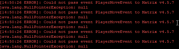 [ERROR] Matrix crashing server · Issue #1523 · re-ovo/Matrix-Issues · GitHub