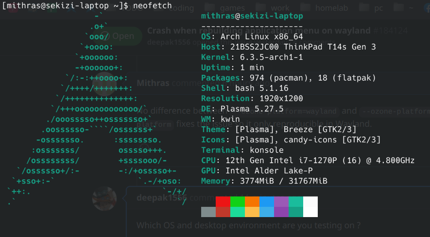 Crash when rebuilding application menu on wayland · Issue #184124 · microsoft/vscode · GitHub