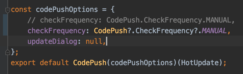 Cannot read property 'CheckFrequency' of undefined · Issue #1868 · microsoft/react-native-code ...