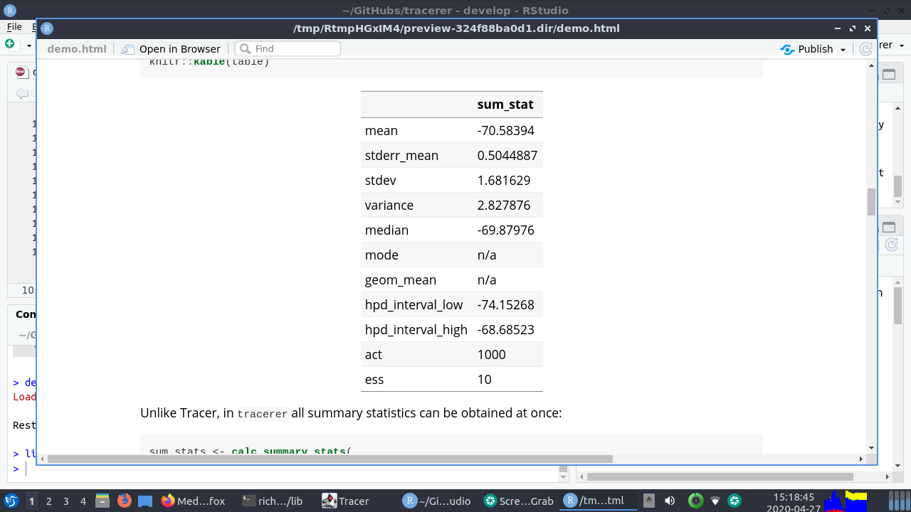 Median missing · Issue #24 · ropensci/tracerer · GitHub