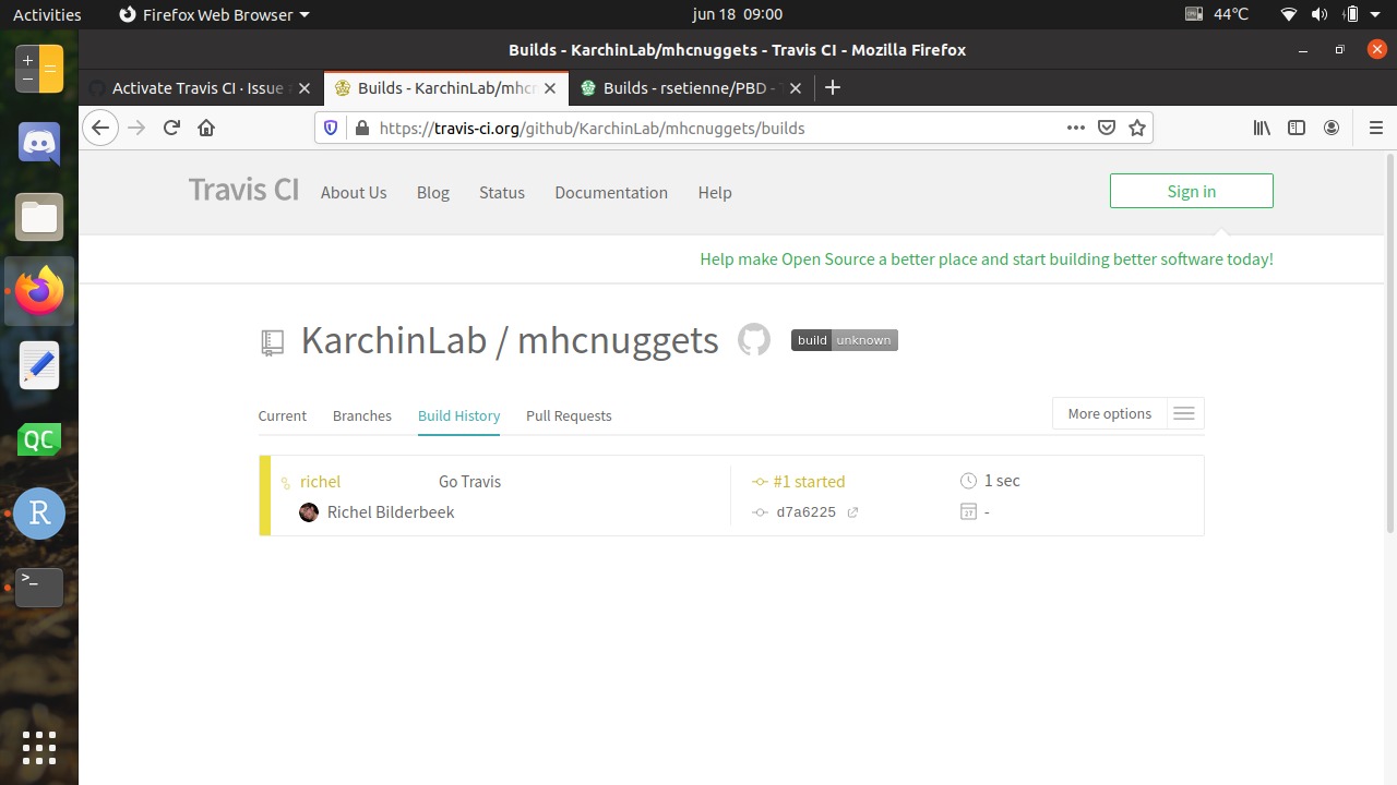 Activate Travis CI · Issue #19 · KarchinLab/mhcnuggets · GitHub