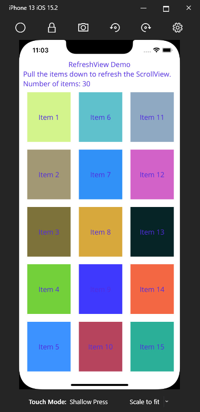 Bug Ios Contents In Refreshview Dont Expand To Full Width And Height Set To 1 · Issue