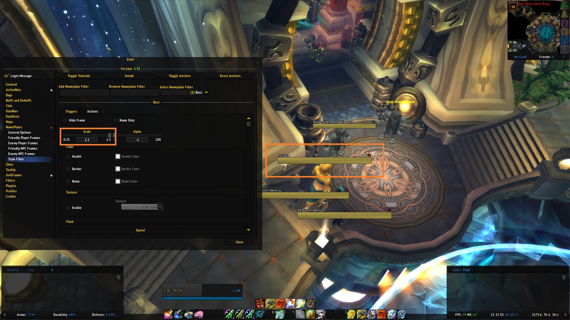 Style filter scale conflict with threat scale · Issue #438 · ElvUI ...