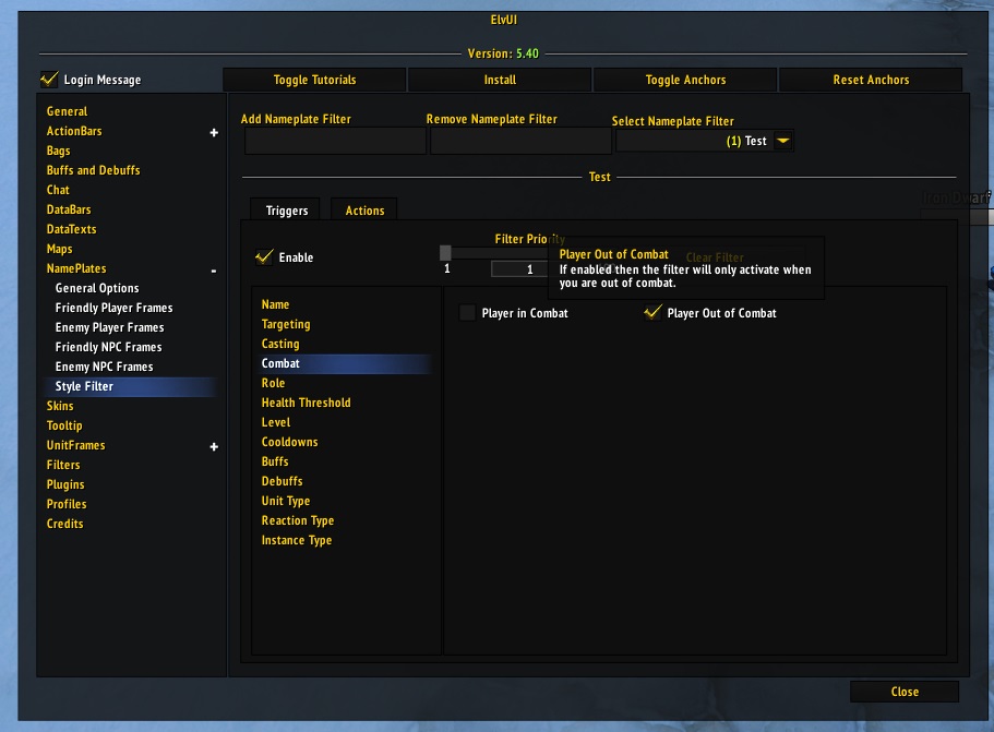 Style Filter In Combat / Out of Combat Bug · Issue #472 · ElvUI-WotLK ...