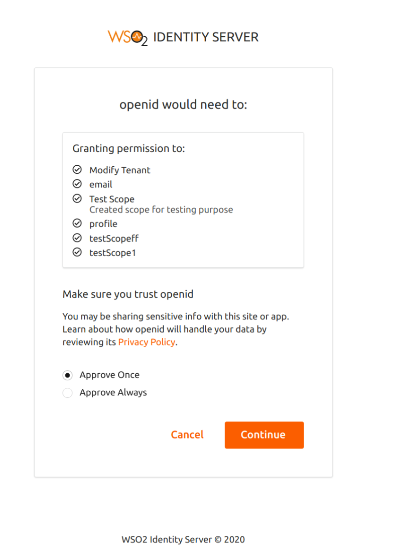 inconsistency in OAuth2 consent page and OpenID connect consent page. · Issue #520 · wso2 ...