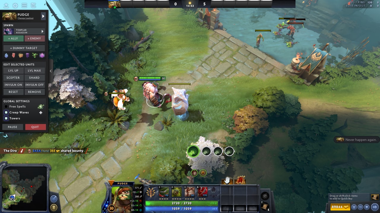 In-game, when dead, command queue sticks on screen for a minute · Issue ...