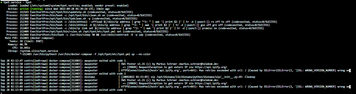 Encounter The Below Error While Stating Tpot · Issue 1184 · Telekom Securitytpotce · Github 