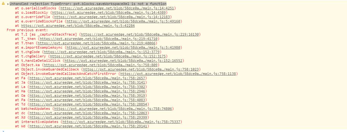 Unhandled Rejection Typeerror Pxtblockssaveworkspacexml Is Not A Function · Issue 5723