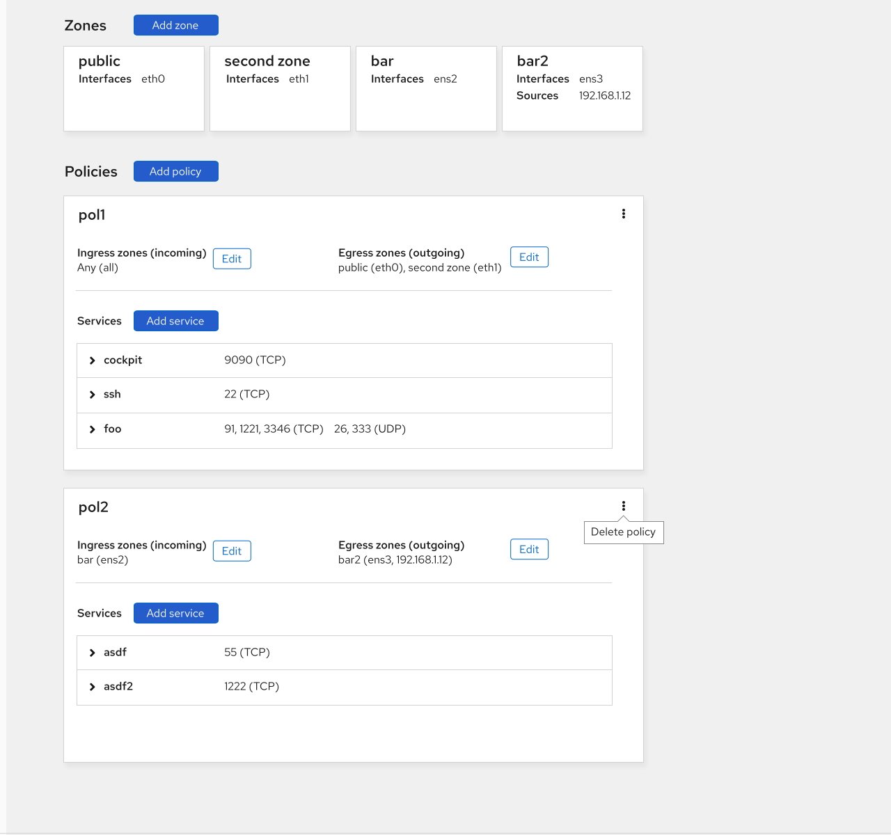 Firewall Page Policies Support · Issue 14445 · Cockpit Project Cockpit · Github