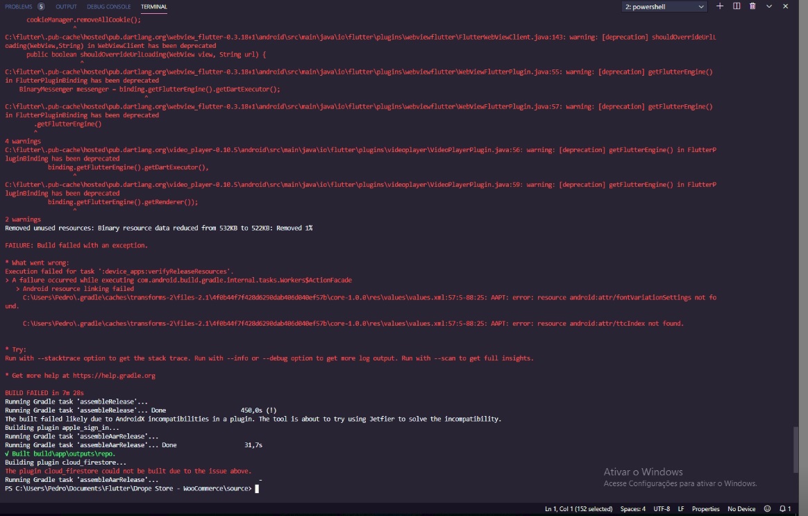 Build APK Error - Flutter 1.12.13 + hotfix.5 - Channel stable · Issue #47337 · flutter/flutter ...