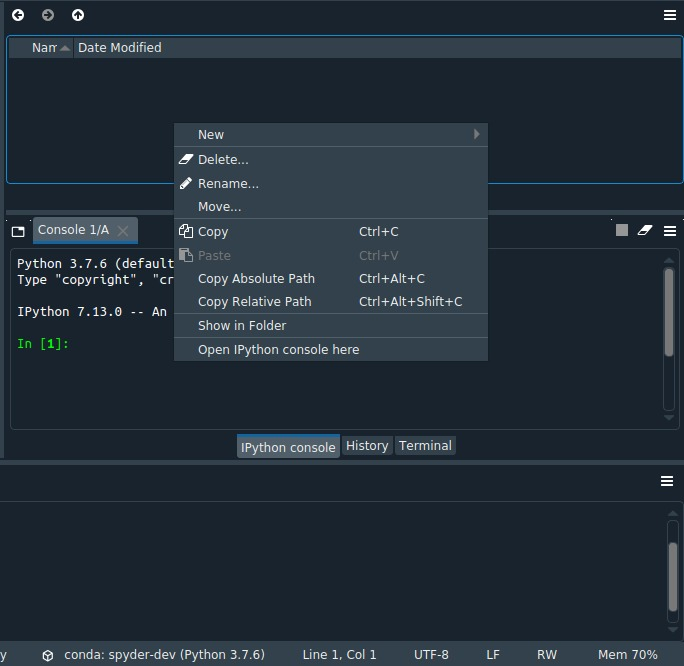 Right Clicking An Empty Folder Doesnt Show The Context Menu Of The Files Pane · Issue 13004
