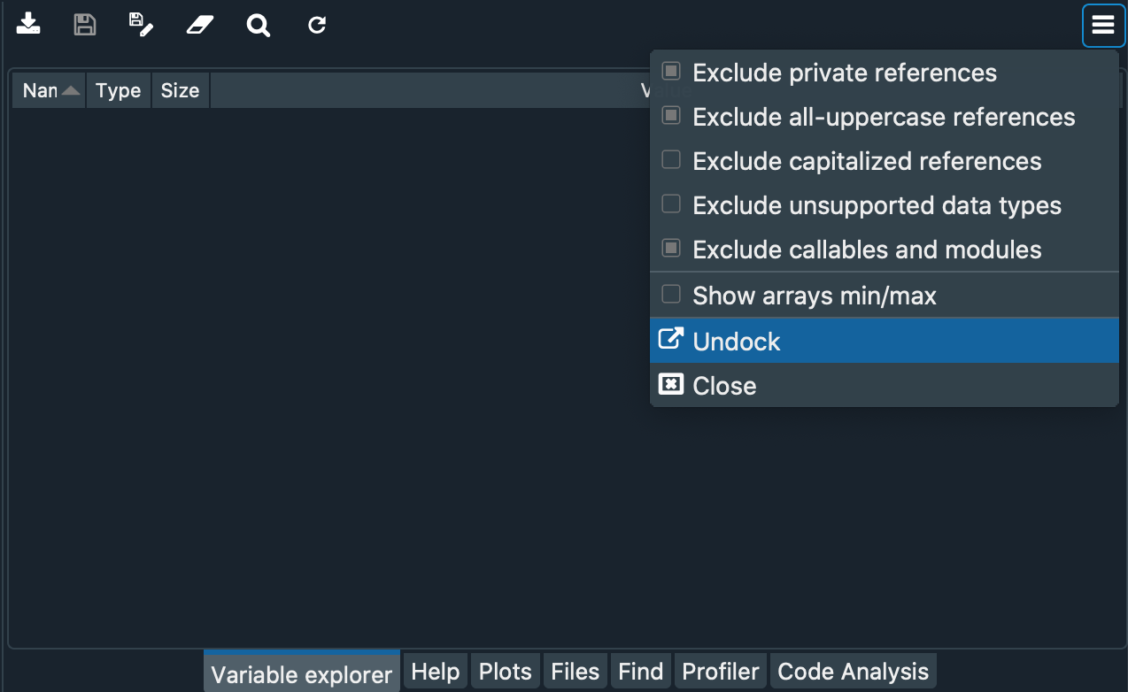 Cannot see variable explorer window in task bar (Windows 10) · Issue ...