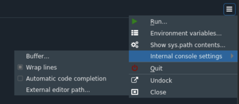 The icon of internal console settings disappeared · Issue #13683 ...