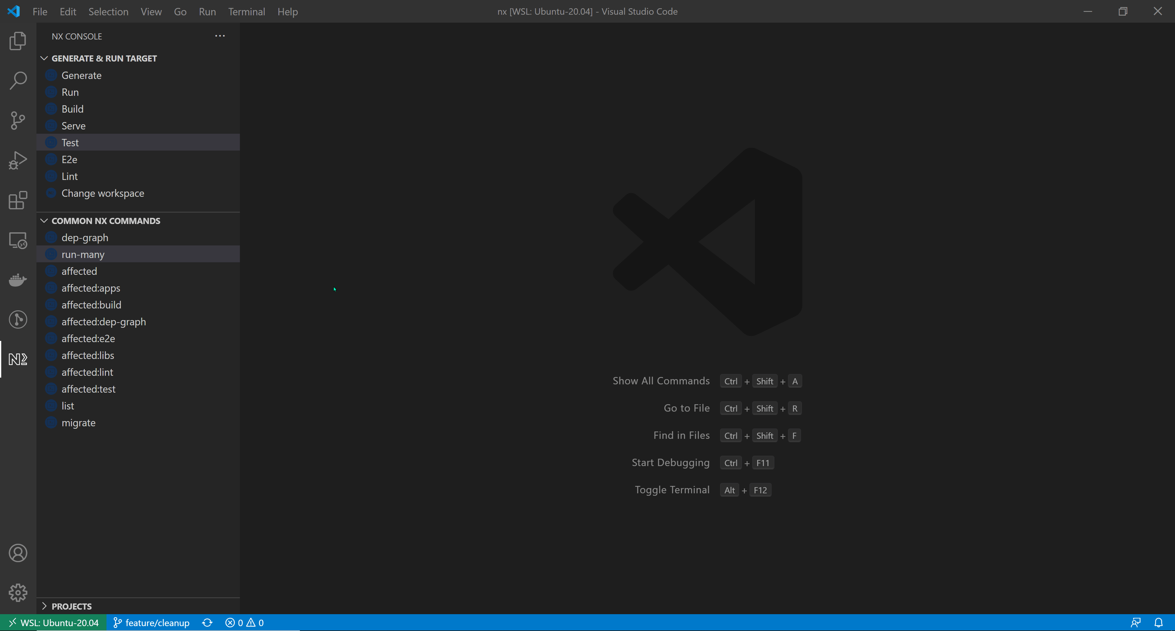 Cannot Select All Option With Run Many Command · Issue 979 · Nrwl Nx Console · Github