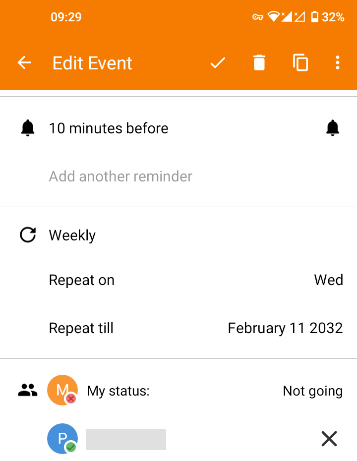 Events with "My status: Not going" visually indistinguishable from other events · Issue #1823 ...