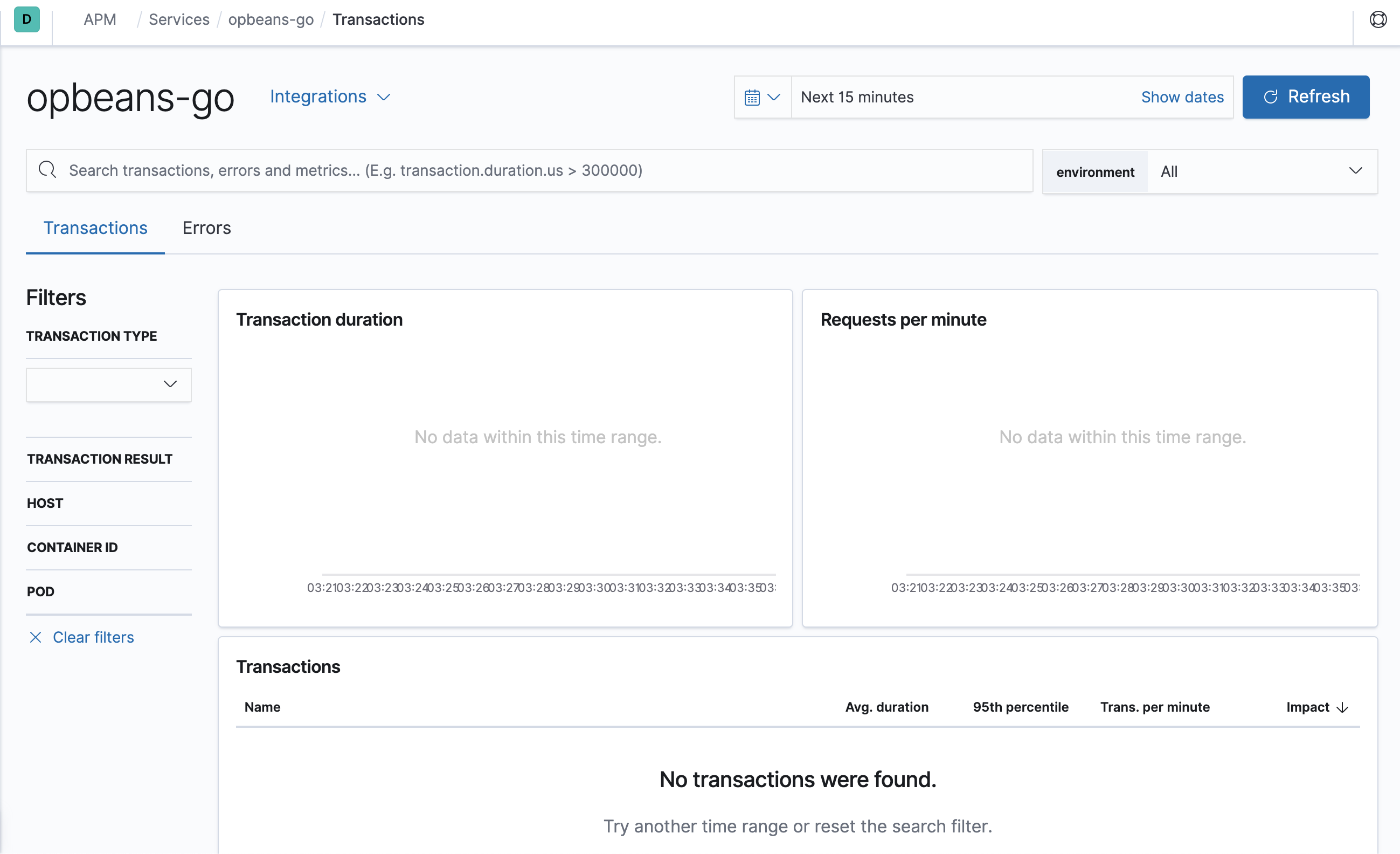 Apm Service Detected But No Data Received Yet Show No Data Empty State · Issue 36266 7172