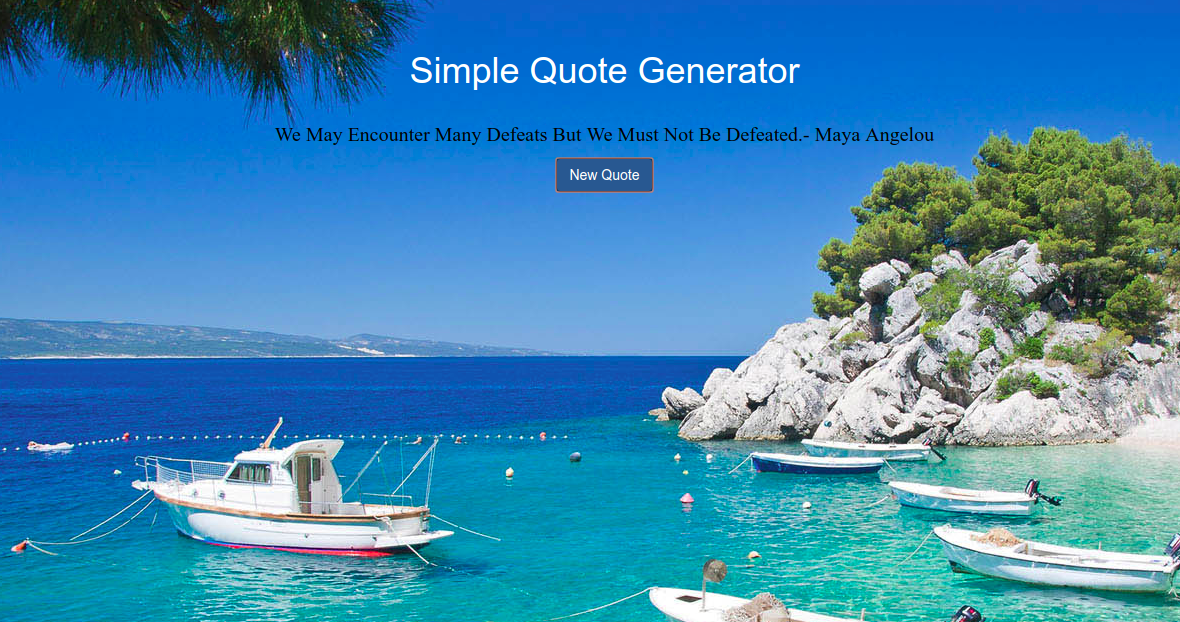 GitHub - Front-end-projects/Random-quote-generator: A simple quote generator using basics of ...