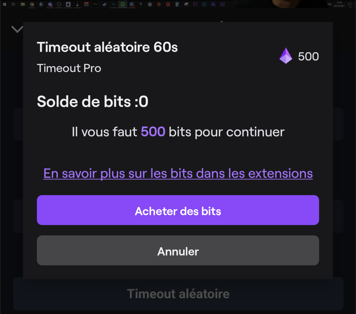 Bits in extensions: starting or ending with Zero Balance: results in an error/failiure/bits used ...