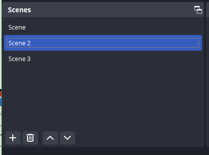 Cannot tell active scene you are in by looking at the Scene switcher if you click elsewhere on ...
