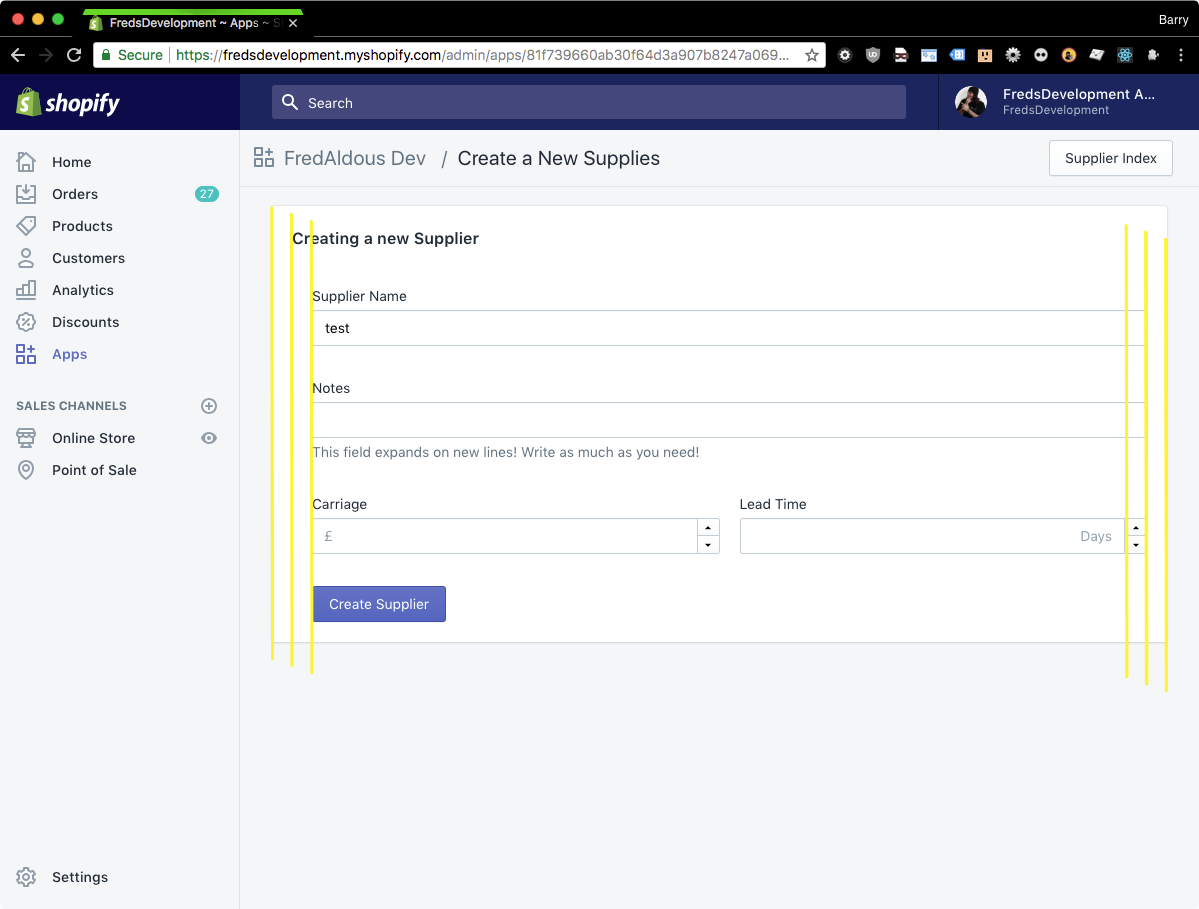 Field misalignment with combinations of Formlayout and Card · Issue #319 · Shopify/polaris · GitHub