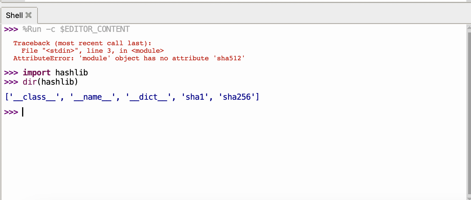 Attributeerror Module Object Has No Attribute Sha512 · Issue 577