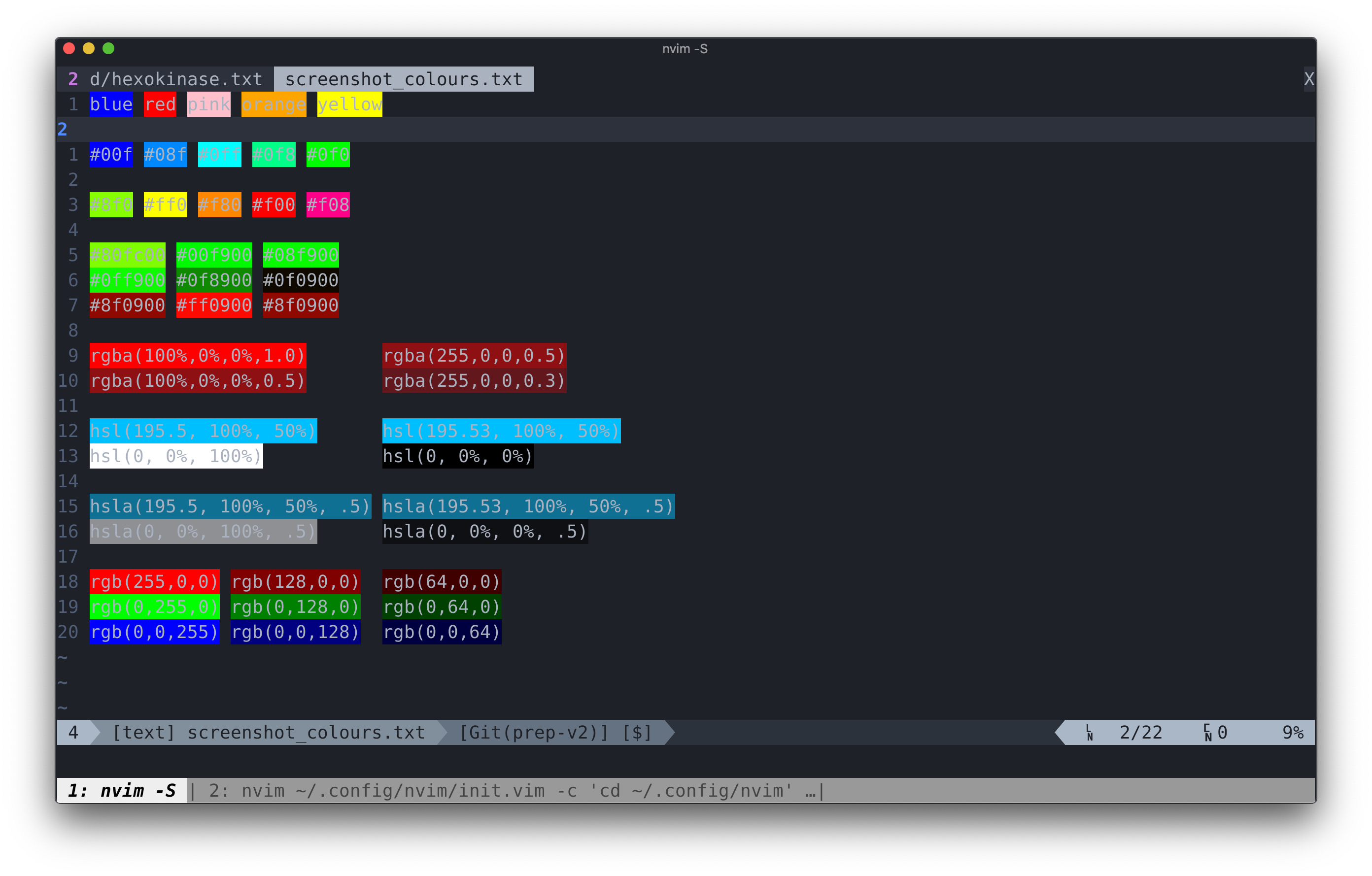 screenshots · Issue #1 · RRethy/vim-hexokinase · GitHub