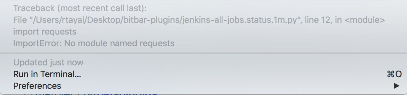 re: Jenkins All Build Status · Issue #1015 · matryer/xbar-plugins · GitHub