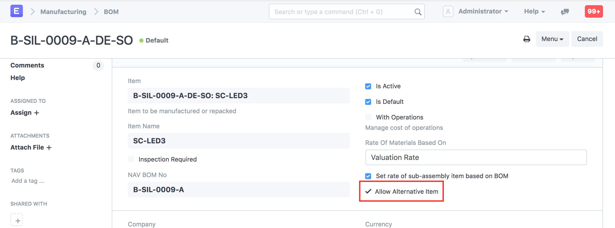Alternative Item in the BOM and Work Order Level · Issue #13704 ...