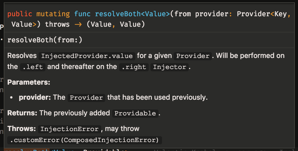 Display Documentation On Hover · Issue 11 · Vknabelvscode Swift Development Environment · Github 7763