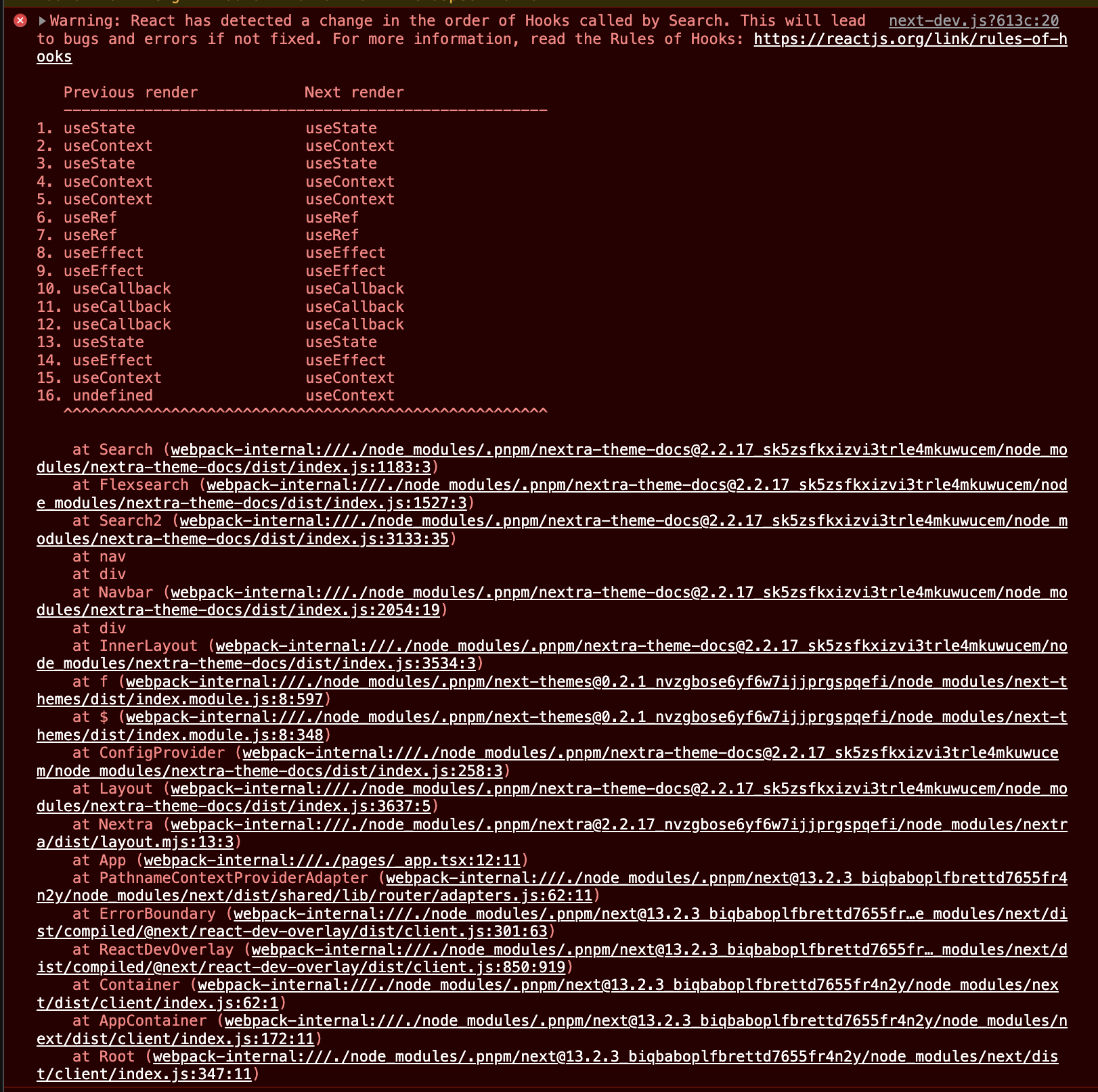 Search not working properly. · Issue #1213 · shuding/nextra · GitHub