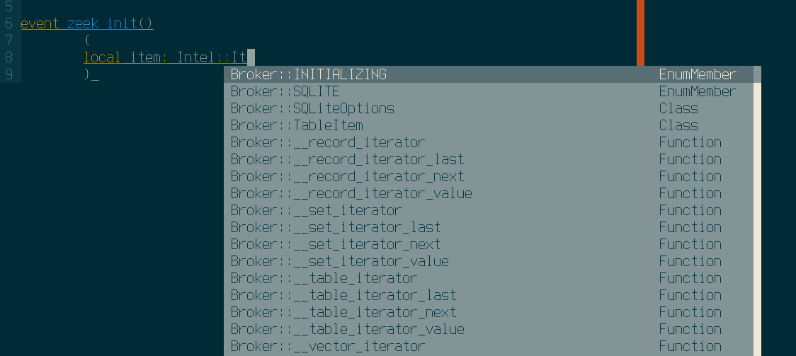 Completions after :: not working · Issue #71 · bbannier/zeek-language-server · GitHub