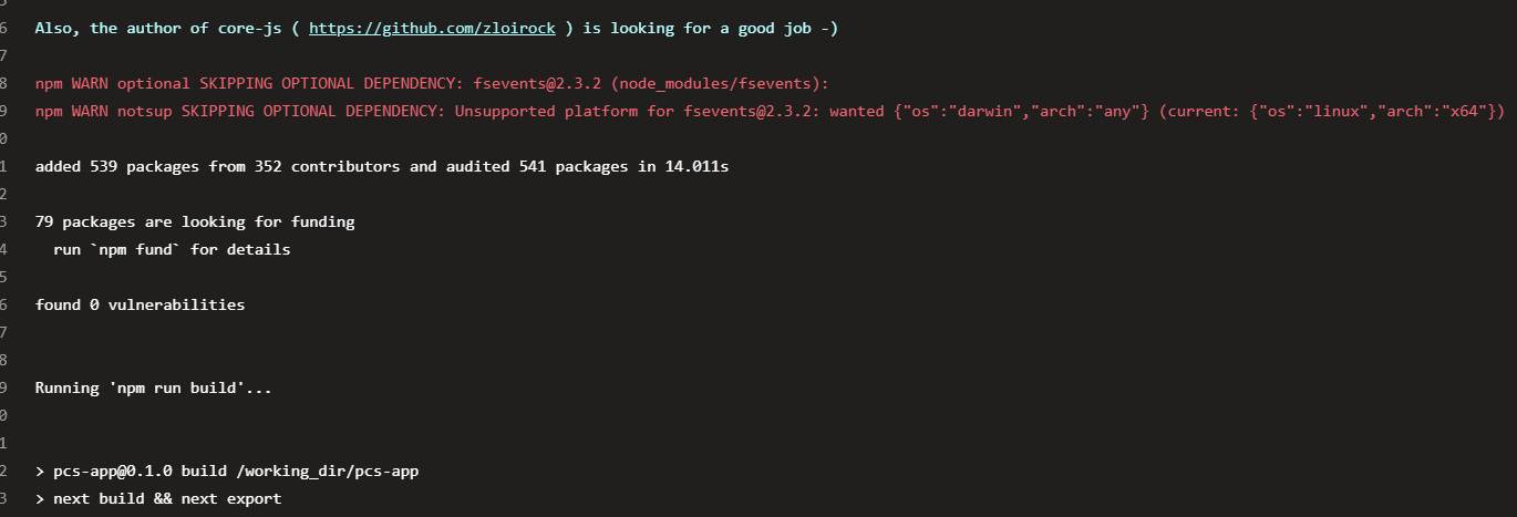 Azure Devops Pipeline issue: Unsupported platform for fsevents@2.3.2: wanted {"os":"darwin ...