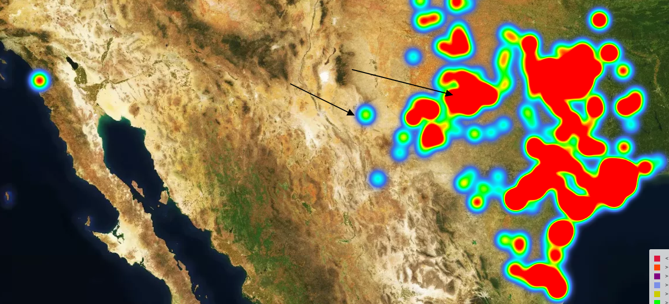 heatmap layer shows only one color from colorRange · Issue #3554 · visgl/deck.gl · GitHub