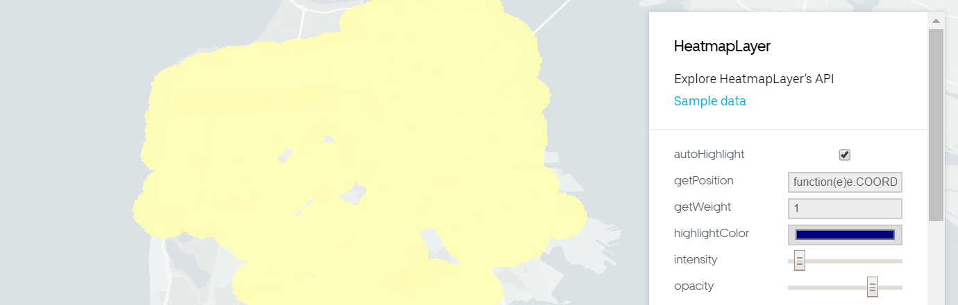 heatmap layer shows only one color from colorRange · Issue #3554 · visgl/deck.gl · GitHub