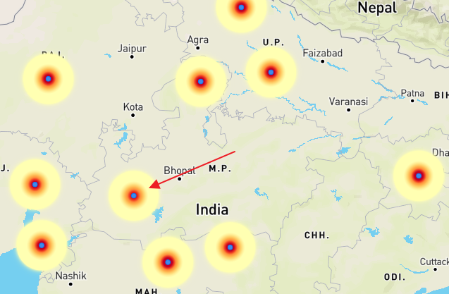 Increase transparency of heatmap as we move away from center. · Issue #4564 · visgl/deck.gl · GitHub
