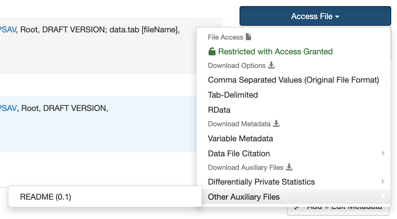 Distinguishing between "Differentially Private Statistics" and "Other Auxiliary Files" in ...